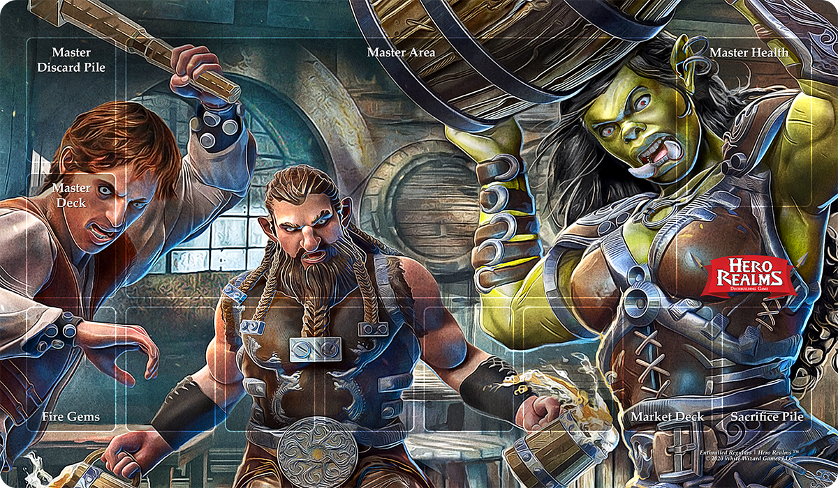 Hero Realms Playmat: Enthralled Regulars – Wise Wizard Games